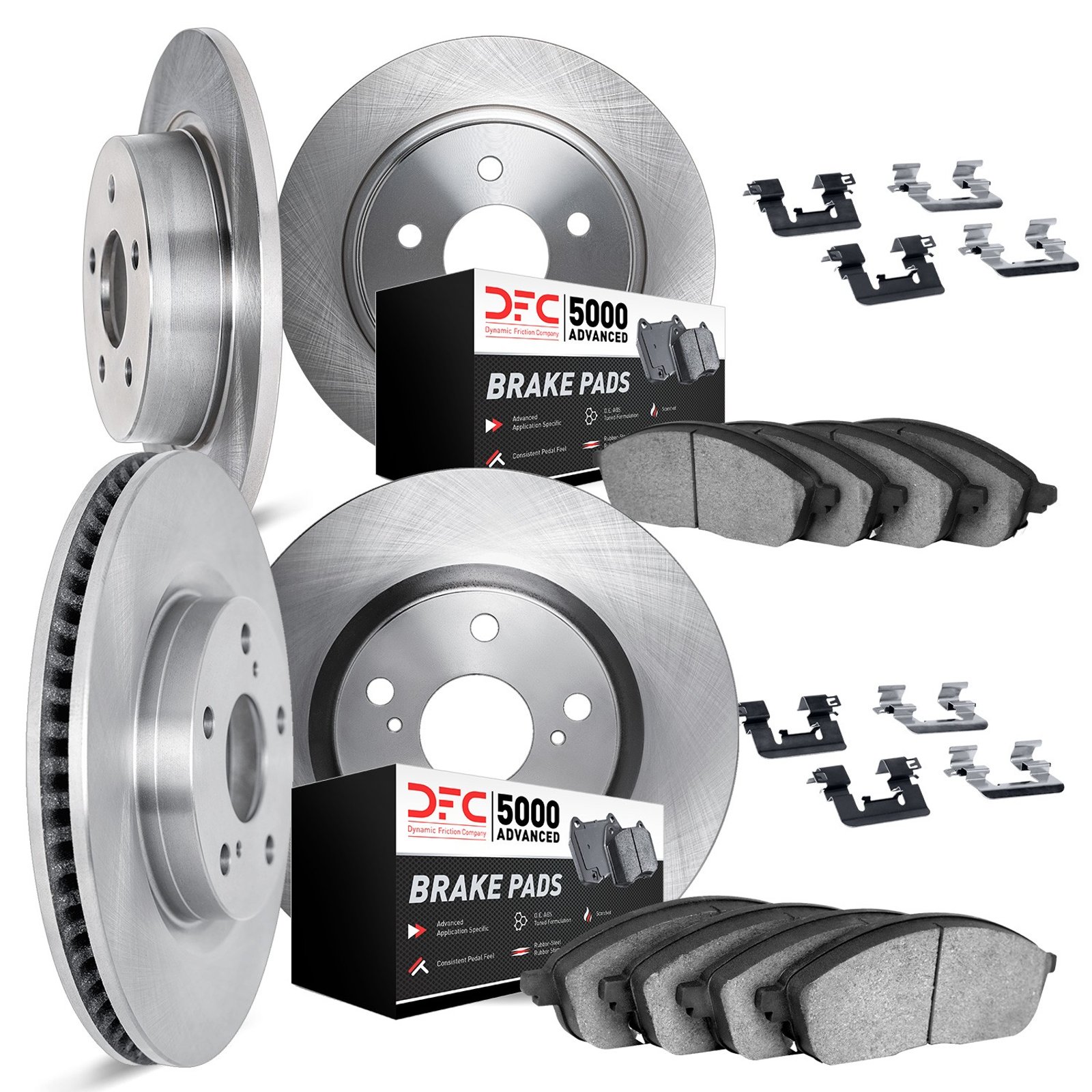 Dynamite Friction 6514-59064 Disc Brake Kit - Front and Rear