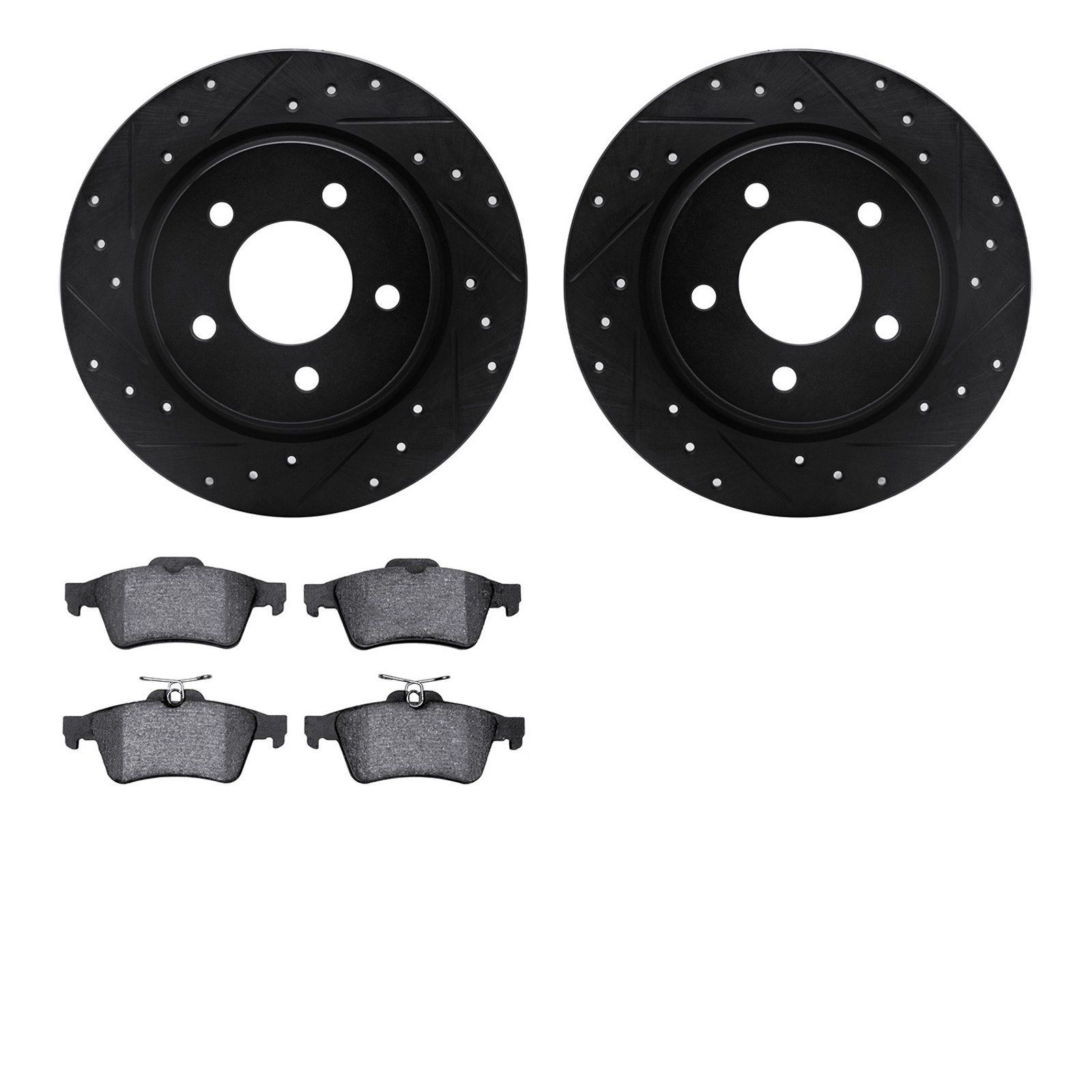 Dynamite Friction 8502-80028 Disc Brake Kit - Rear